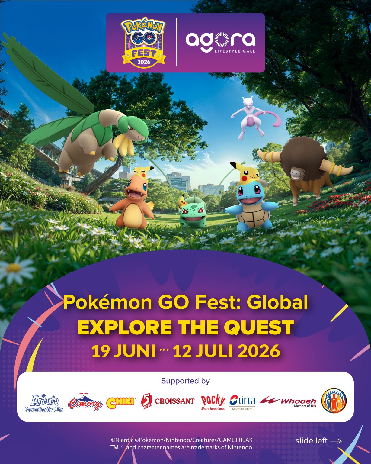 Pokemon GO Fest: Global 2026 di Agora Mall – Petualangan Pokémon dan ...